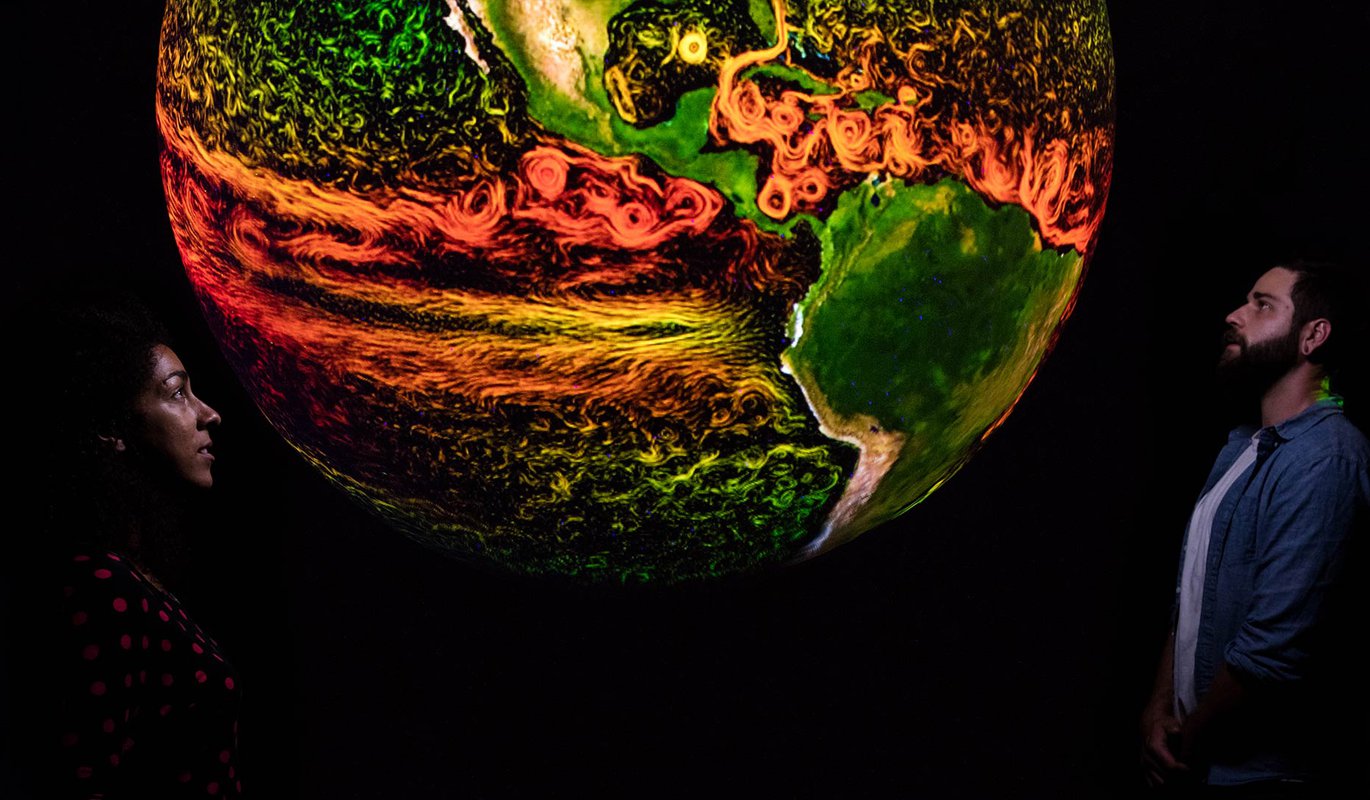 Science on a Sphere | Live Demo | Science Museum of Virginia